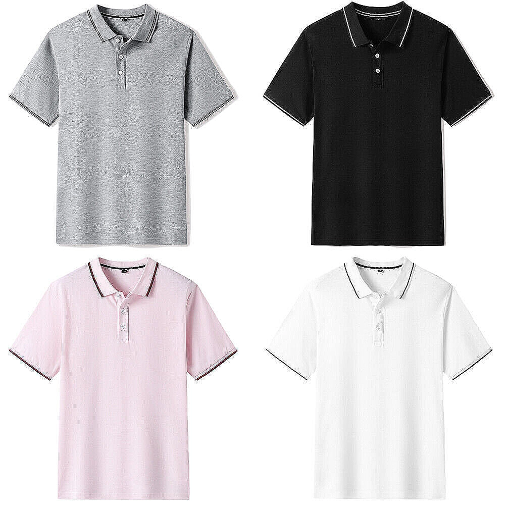 Men Classic Solid Color Polo Shirt From Bangladesh Factory - SiATEX